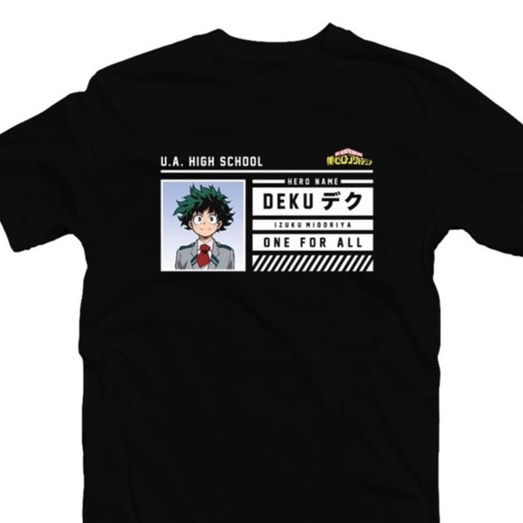 my hero academia | Shirts | Ua High School My Hero Academia Deku Id ...